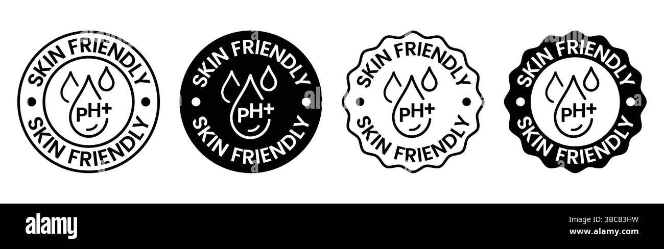 Skin friendly logo, label, badge, icon, sticker, symbol, emblem, stamp ...