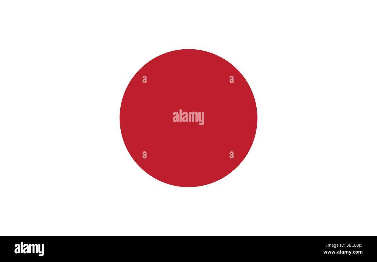 National flag of Japan original size and colors vector illustration ...