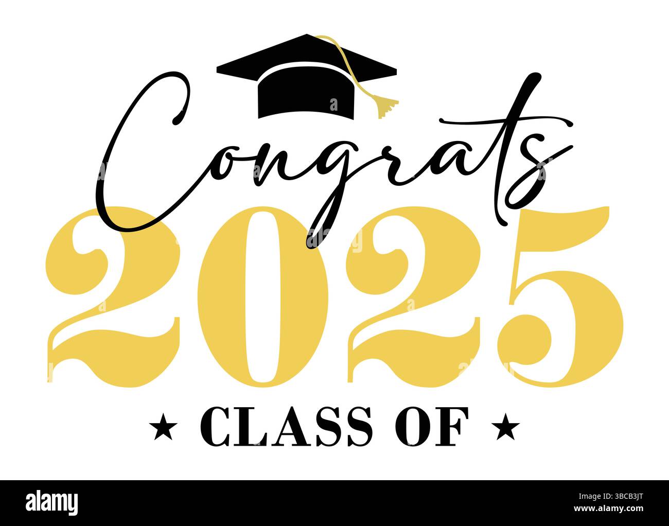Class of 2025 vector illustration. Festive celebration design for ...