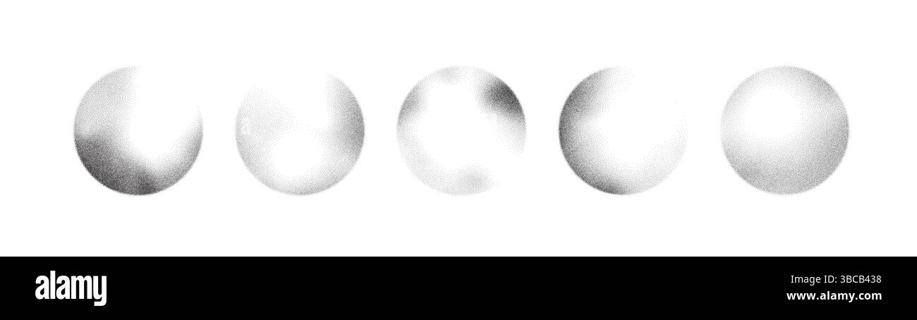 Grain noise dot sphere with gradient spray pattern background vector ...