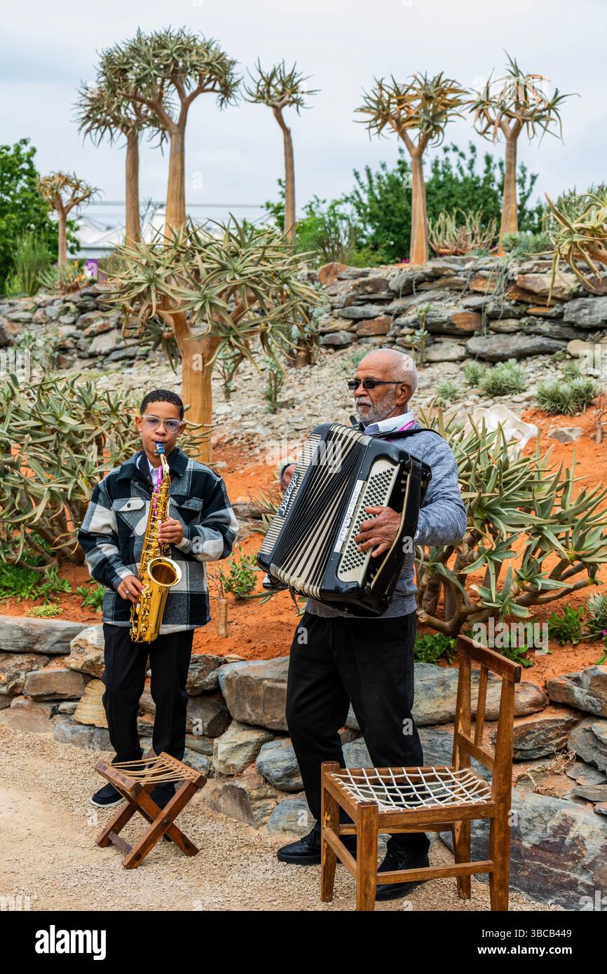 London, UK. 19th May, 2025. A marimba band on The Newt in Somerset ...