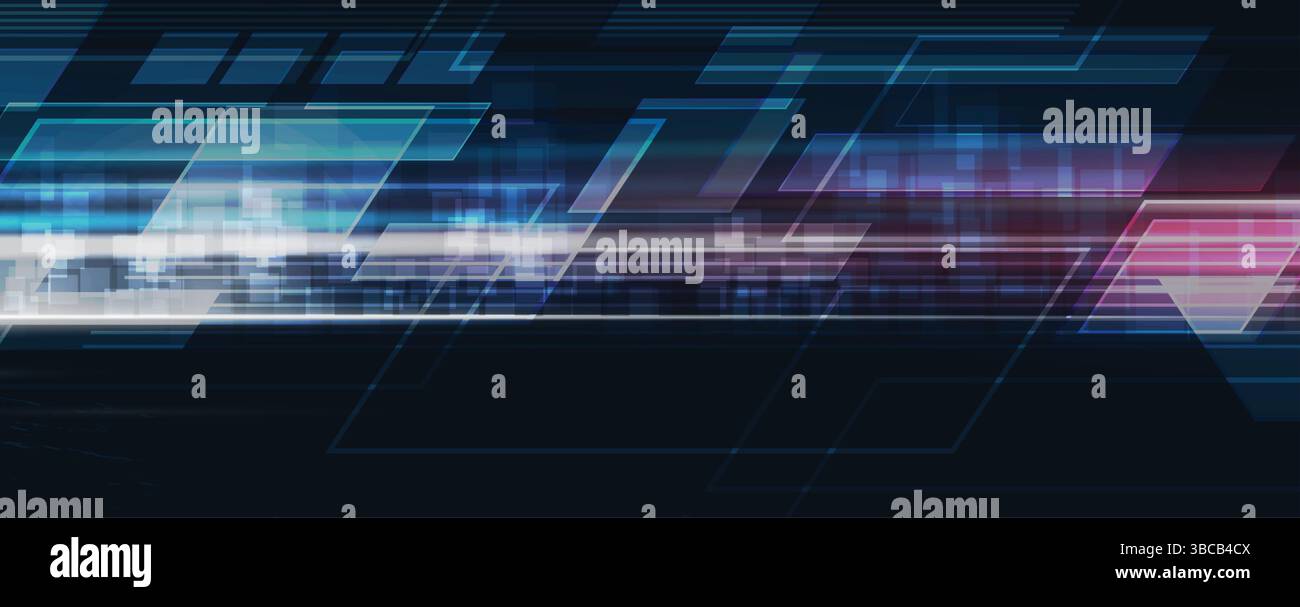 Technology data an network connection visual business background Stock ...