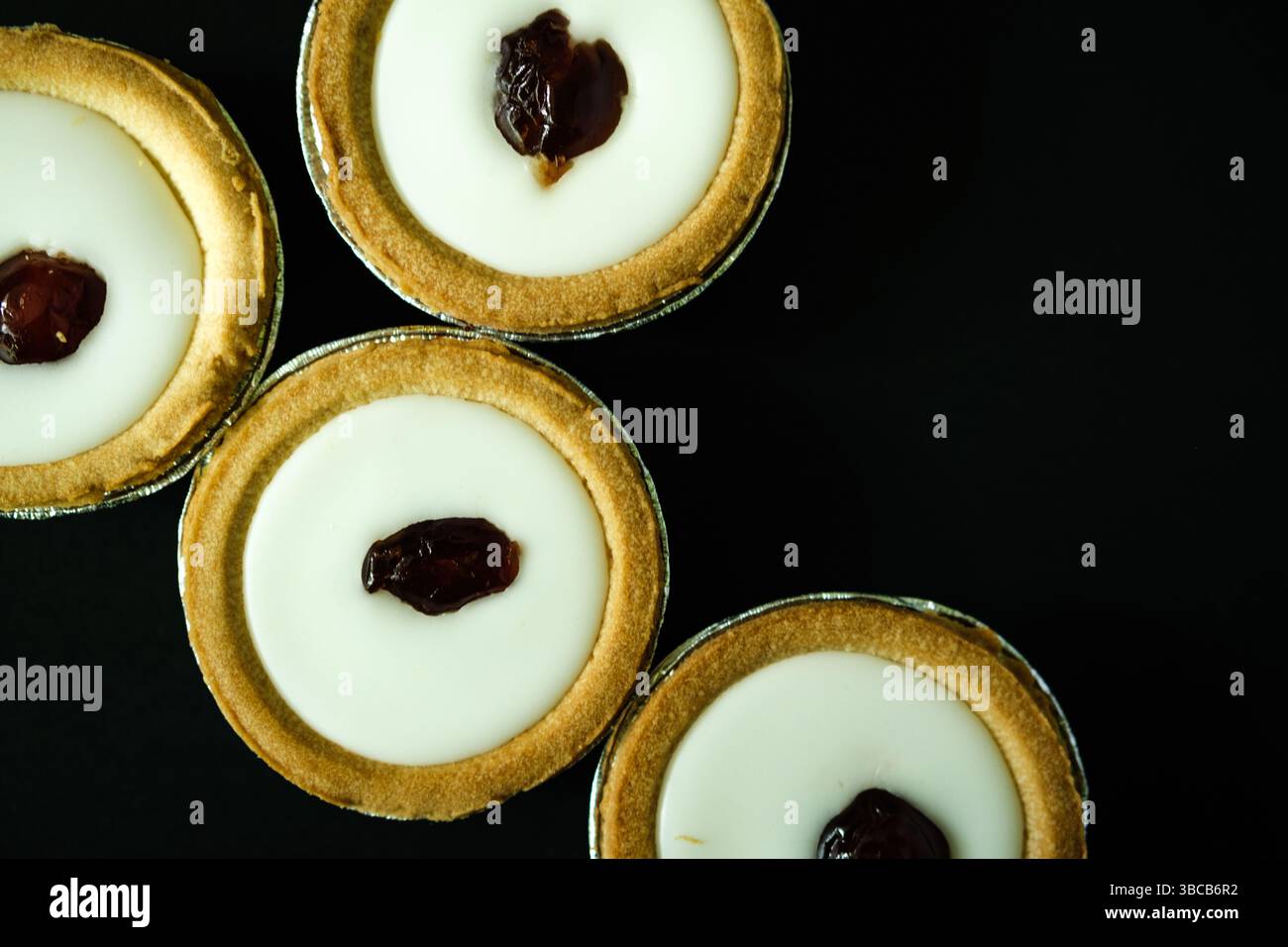 London UK, May 19 2025, Authentic Traditional Bakewell Tarts Fondant ...