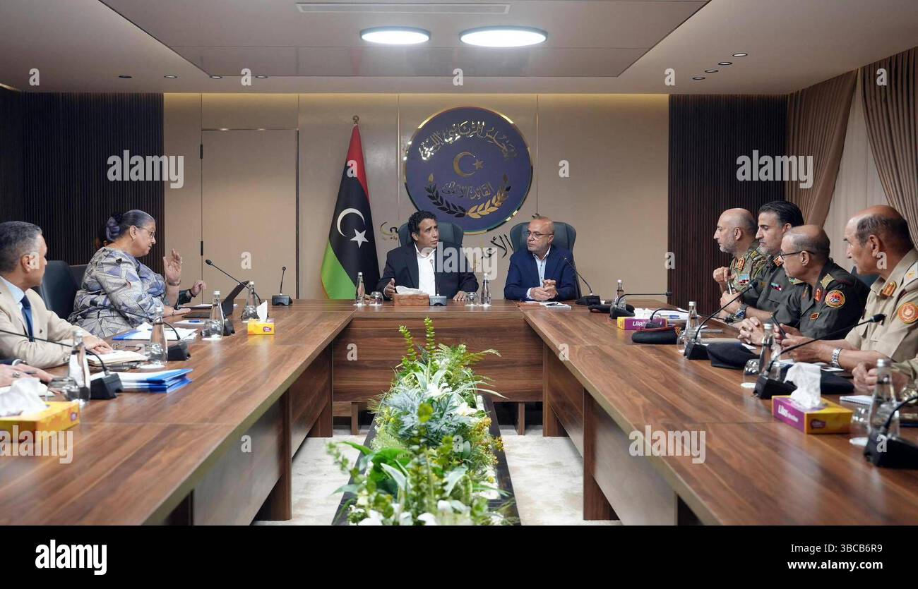 Libyan Army Commander, Khalifa Haftar, meets with the Special ...