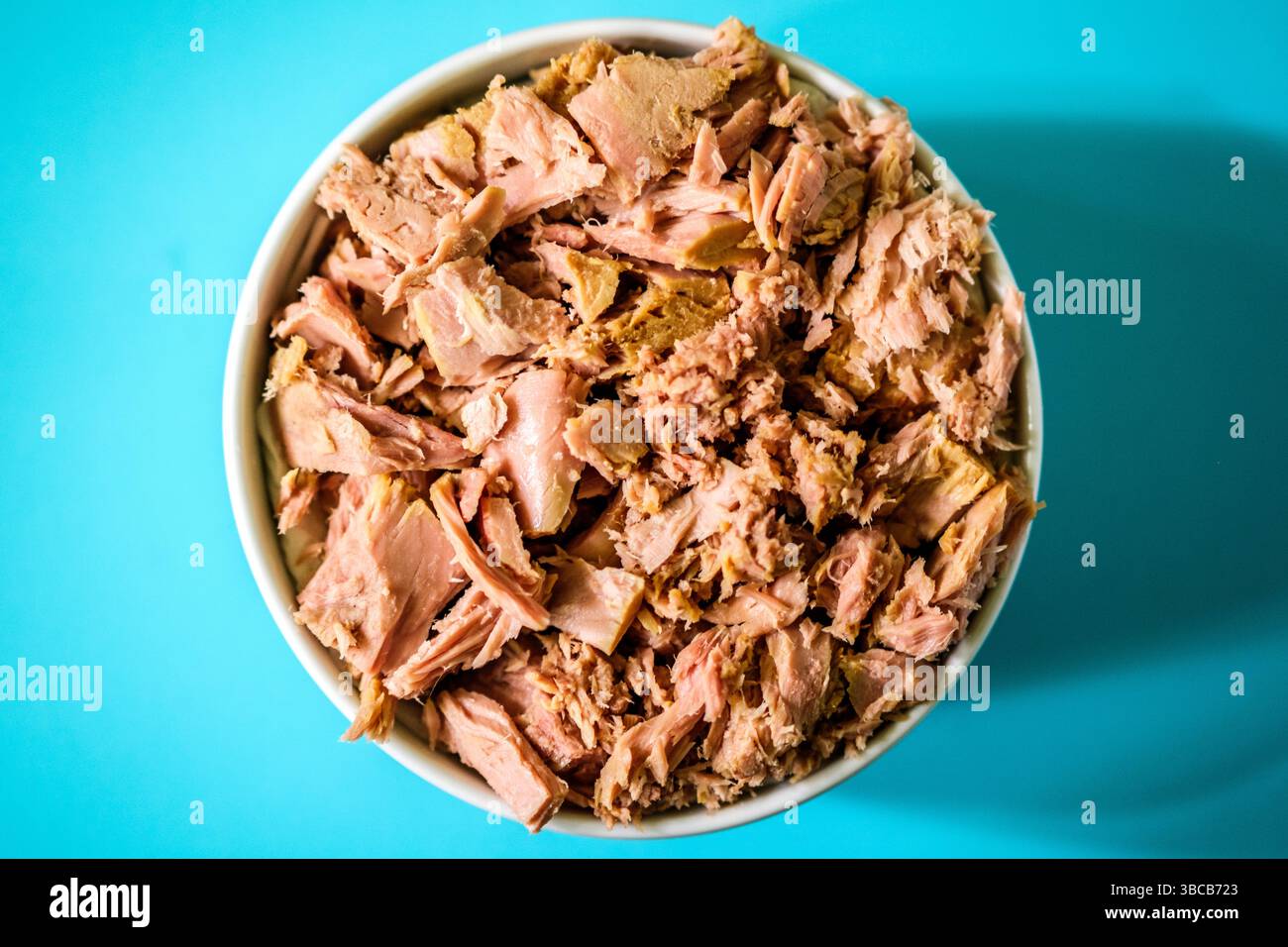 London UK, May 19 2025, Bowl of Healthy Tuna Fish Chunks Stock Photo ...