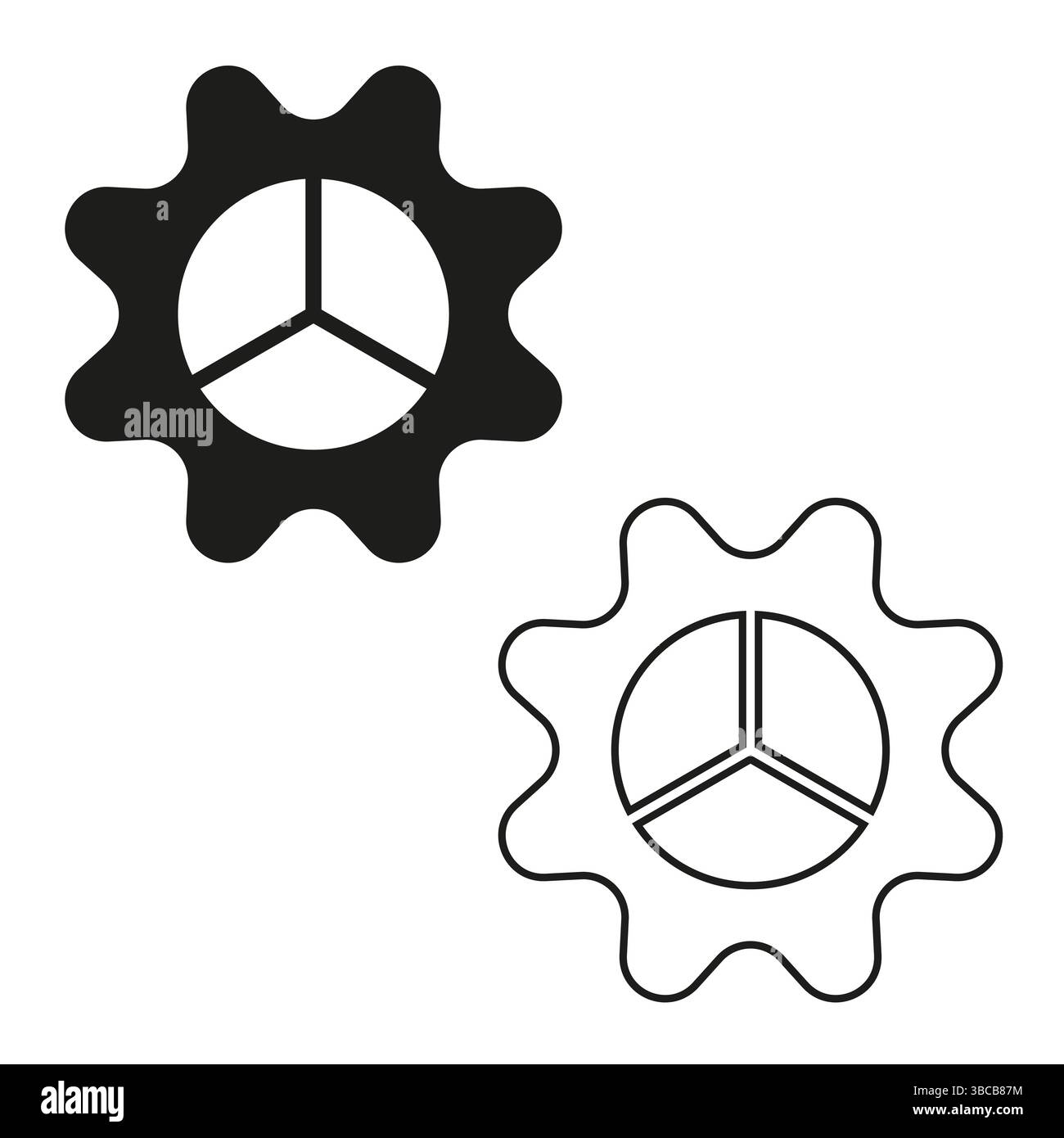 Split minimal geometry circle hi-res stock photography and images - Alamy