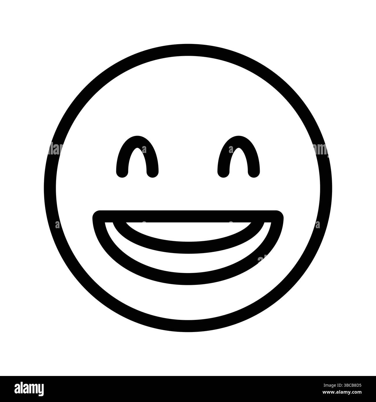 An editable icon of laughing emoji, easy to use and download Stock ...