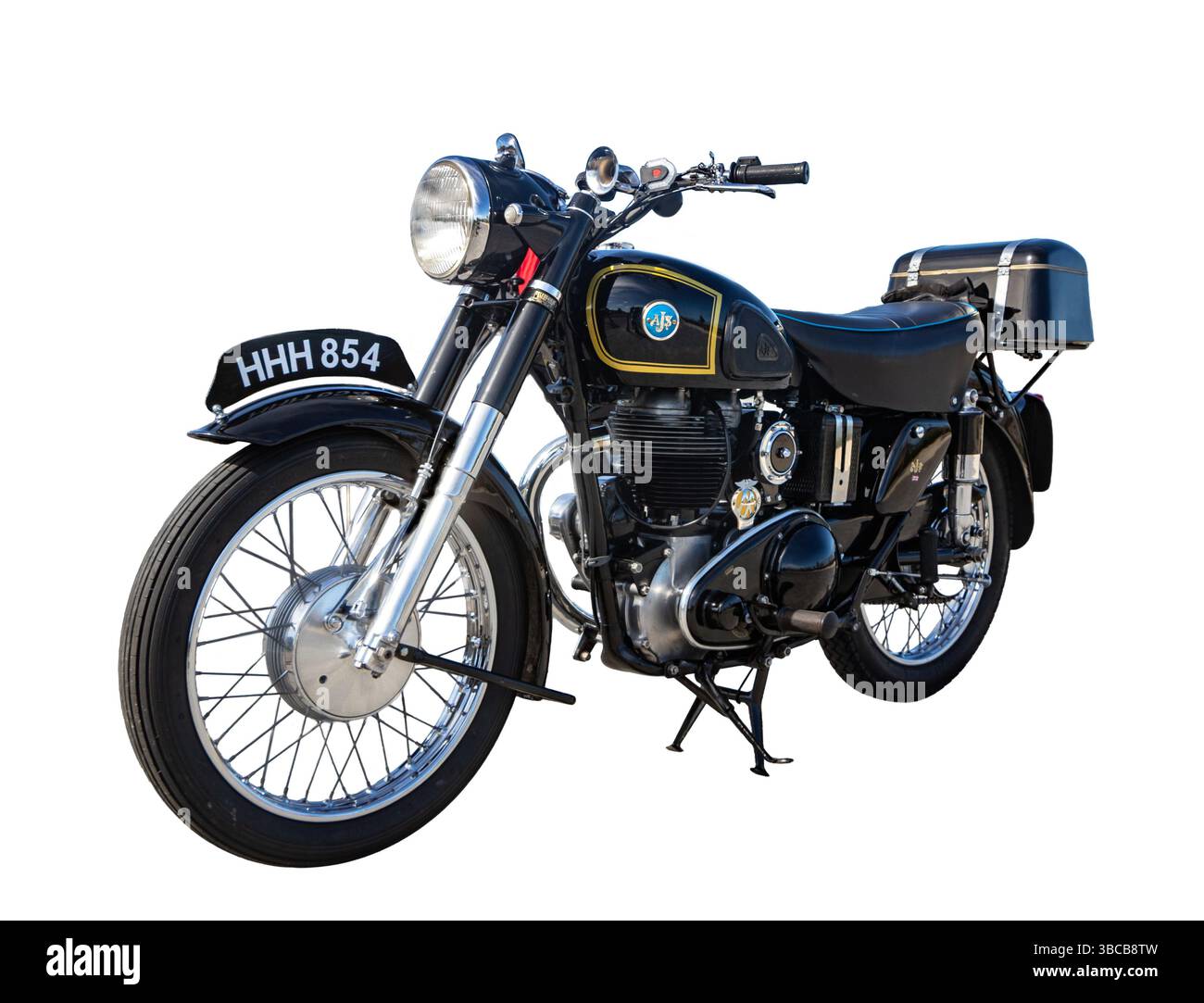 vintage AJS Model 18 or 18S motorcycle, a British-made bike produced ...
