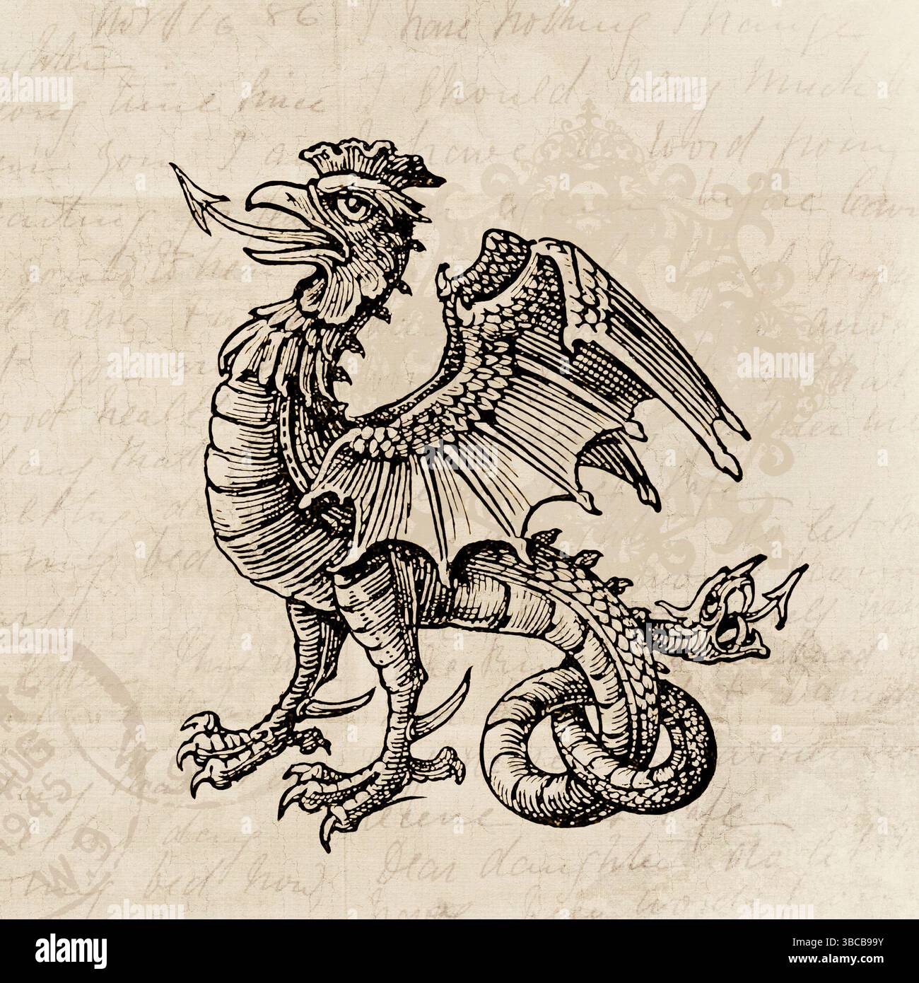 The Basilisk. Mythical creature from fantasy legends. A fierce and powerful beast, perfect for ...