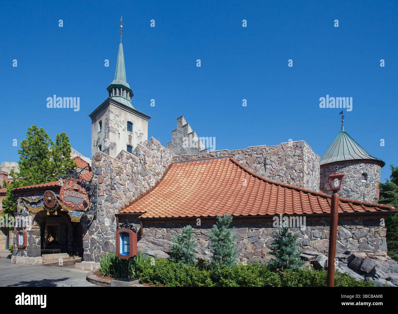 The Akershus Royal Banquet Hall typical traditional building in Norway ...