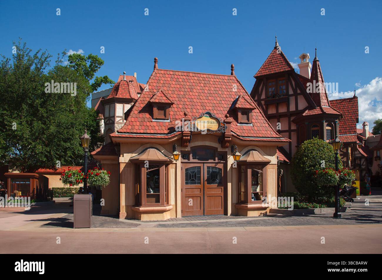 The Germany Pavilion traditional buildings, Epcot amusement park ...