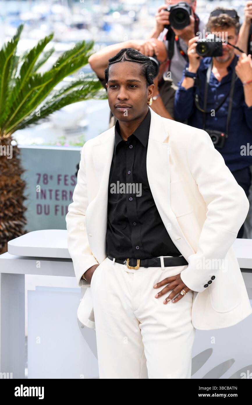 ASAP Rocky 78th Cannes Film Festival Photocall of the movie -Highest 2 ...