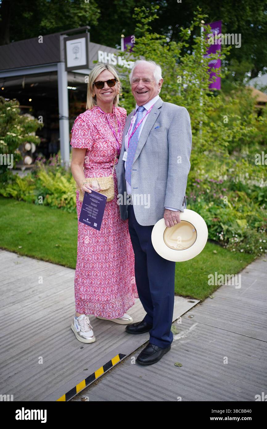 Zoe Ball with her father Johnny Ball at the RHS Chelsea Flower Show at ...