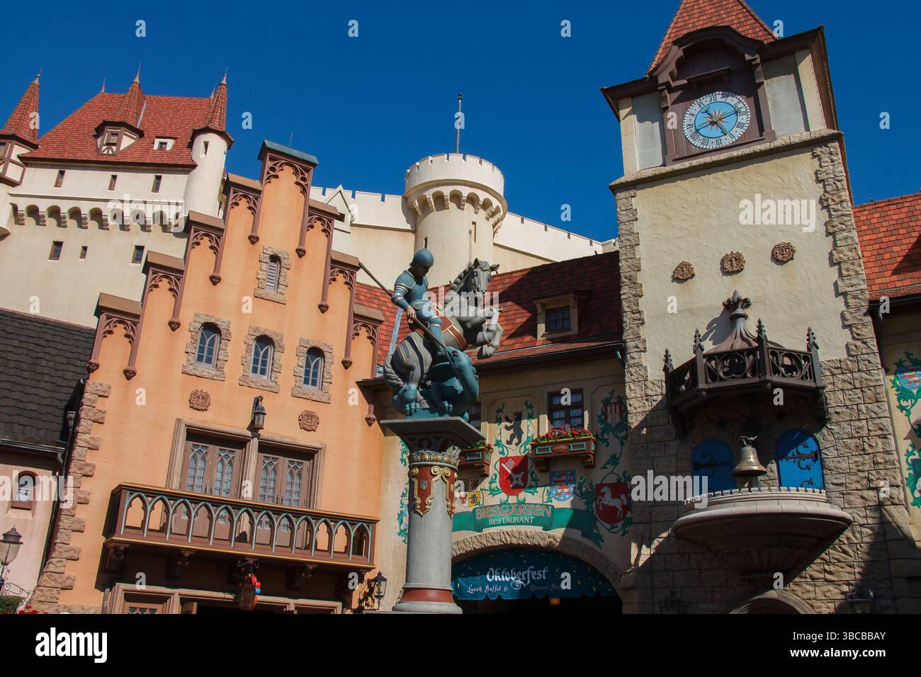 The Germany Pavilion traditional buildings, Epcot amusement park ...