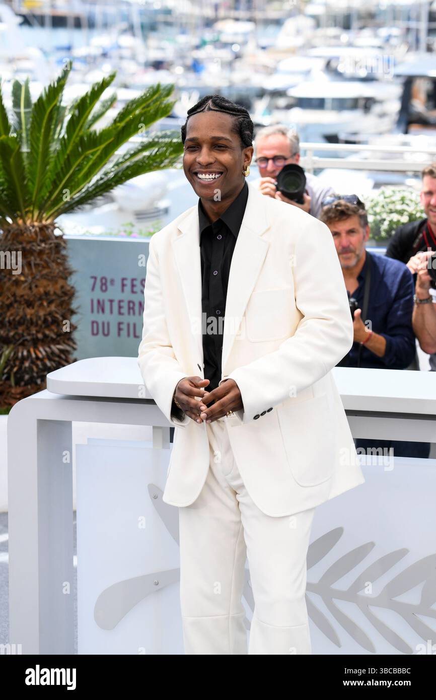 ASAP Rocky 78th Cannes Film Festival Photocall of the movie -Highest 2 ...