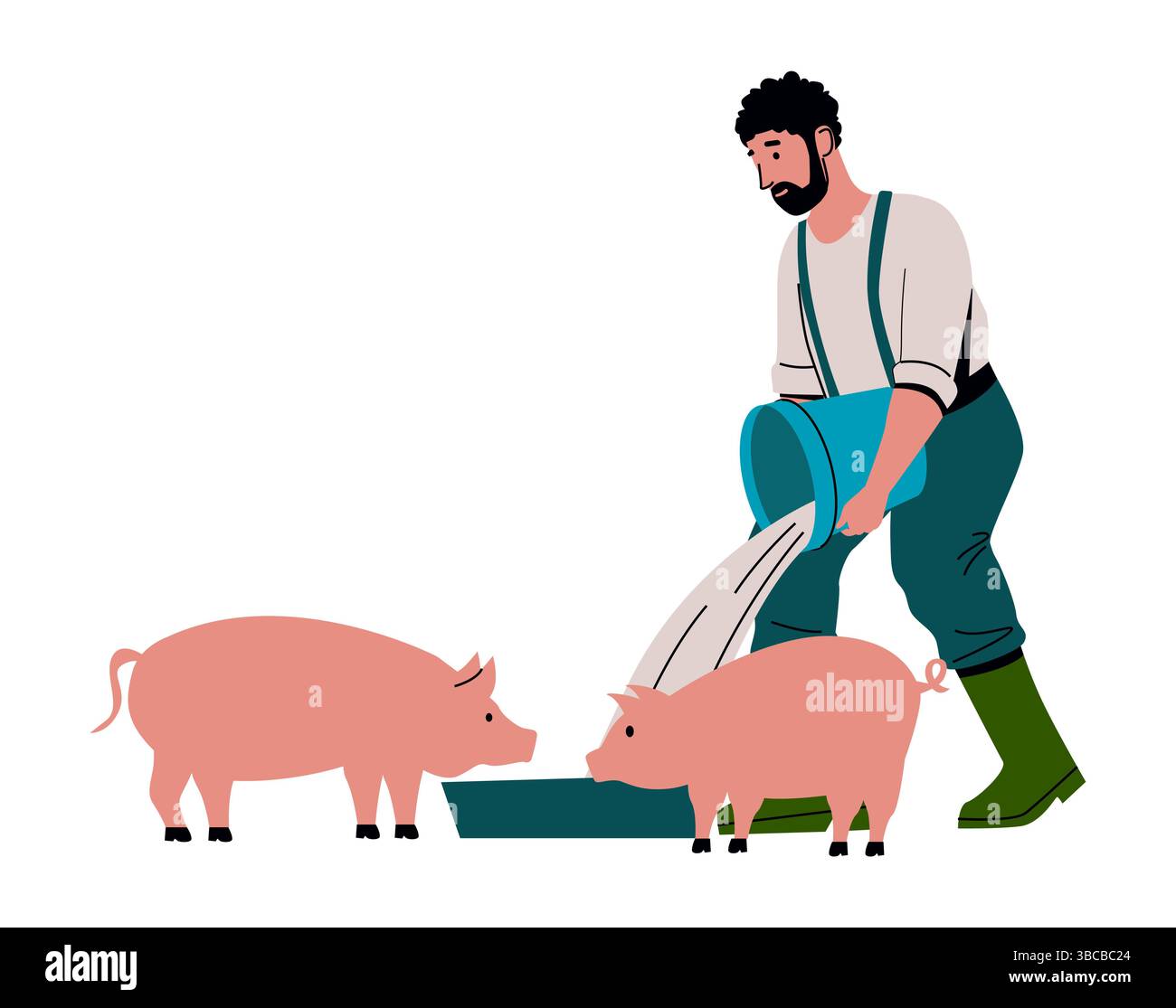 Feeder cattle Stock Vector Images - Alamy