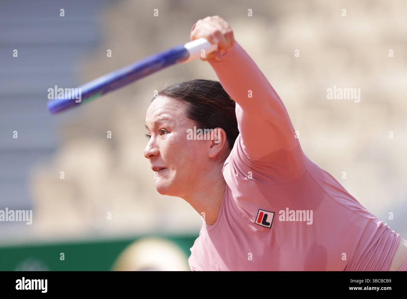 Lulu Sun of New Zealand during the qualifying of the Roland-Garros 2025 ...