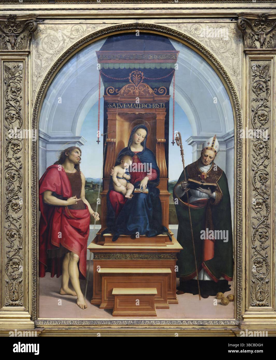 The Ansidei Madonna by Italian Renaissance painter Raphael at the ...