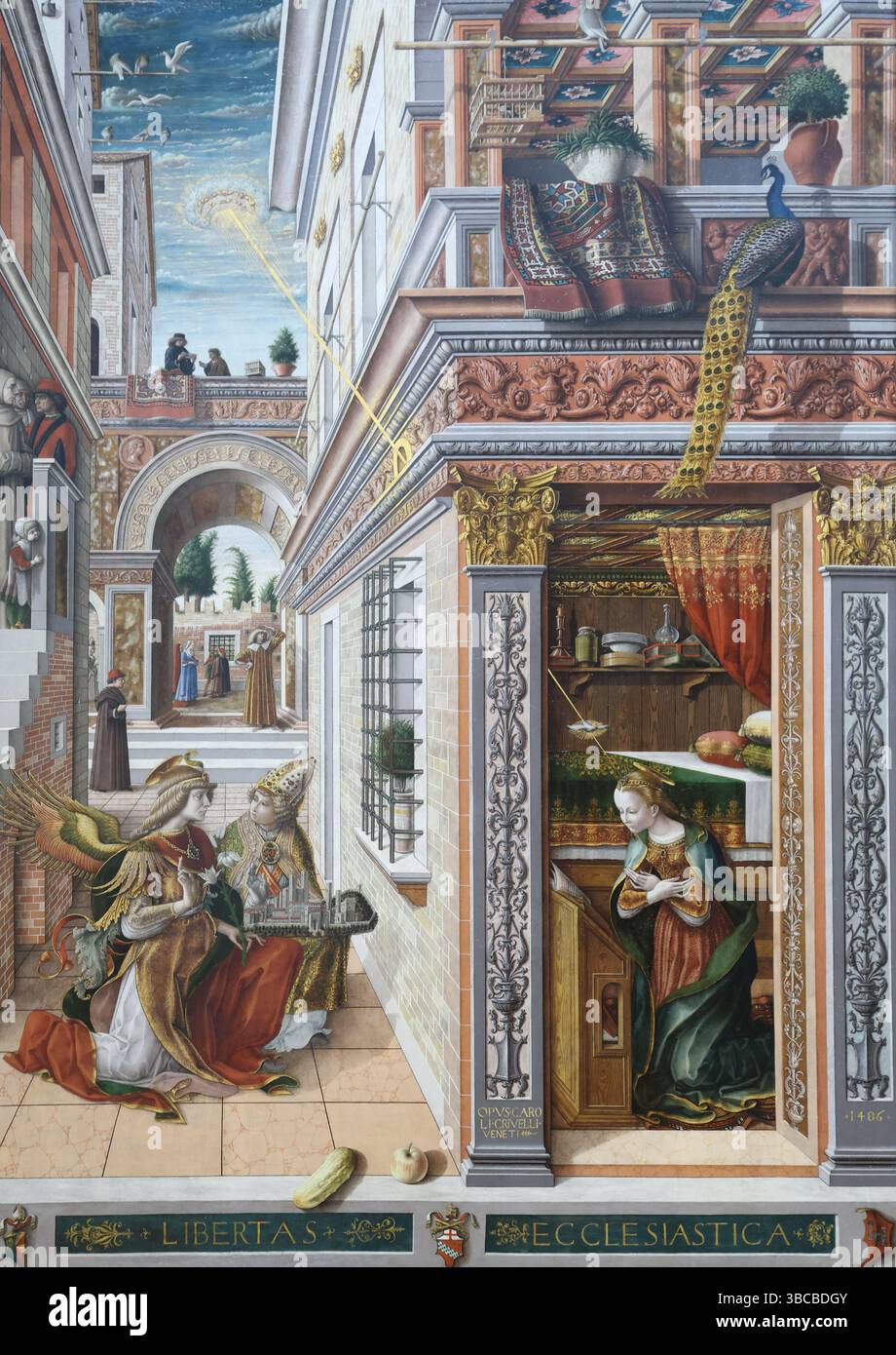The Annunciation, with Saint Emidius by Italian Renaissance painter ...