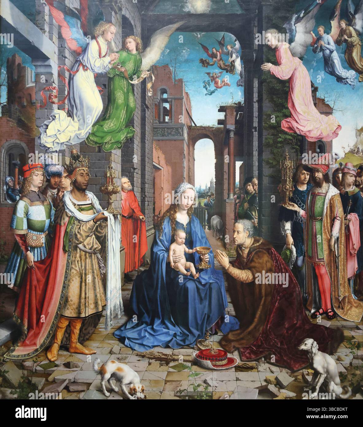 The Adoration of the Kings by Flemish Renaissance painter Jan Gossaert ...