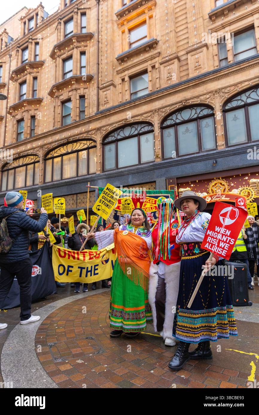 Protesters rally outside Harrods department store in London as Harrods ...