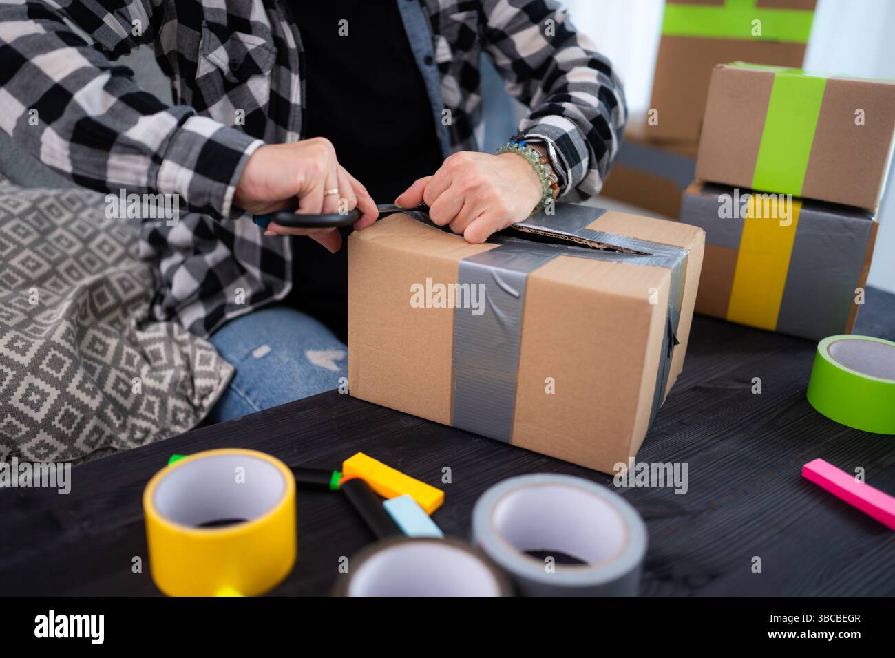 Garment package hi-res stock photography and images - Alamy