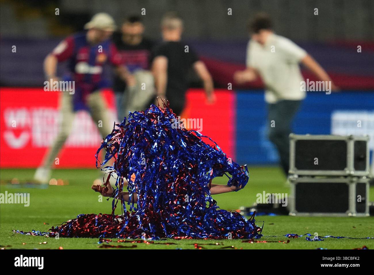 Barcelona, Spain. 18th May, 2025. Girl playing during the La Liga EA ...
