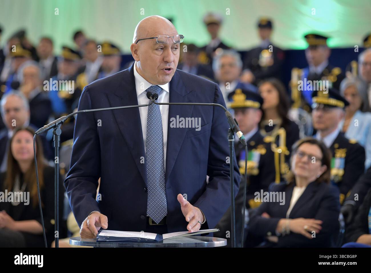 Ciampino, Italy. 19th May, 2025. The Minister of Defense of the Italian ...