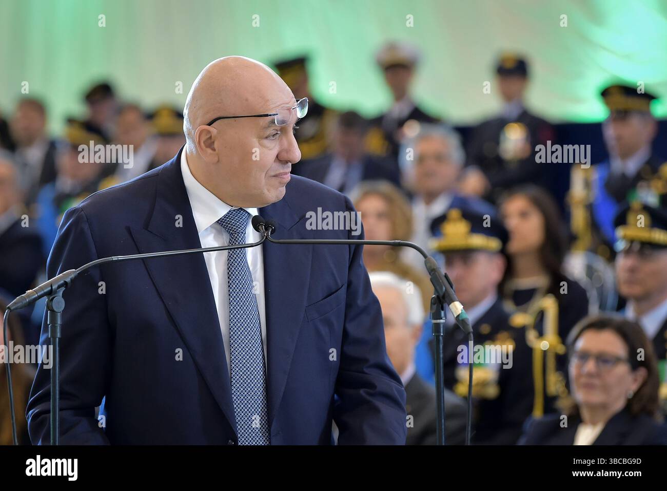 Ciampino, Italy. 19th May, 2025. The Minister of Defense of the Italian ...