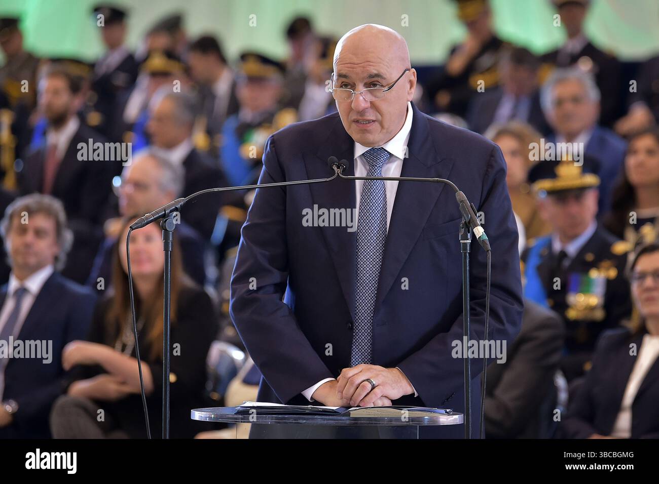 Ciampino, Italy. 19th May, 2025. The Minister of Defense of the Italian ...