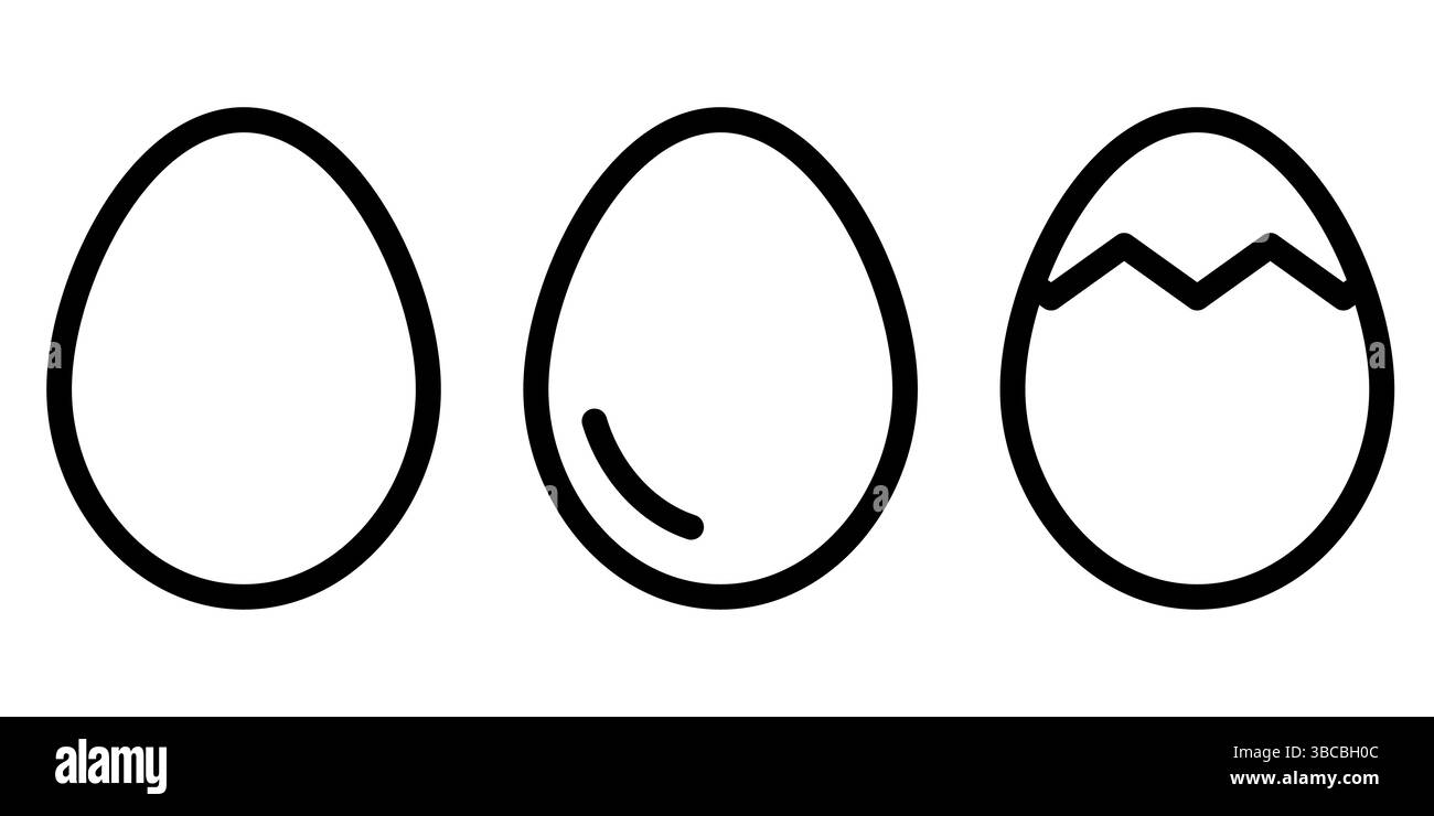 Chicken eggs icon simple hi-res stock photography and images - Alamy