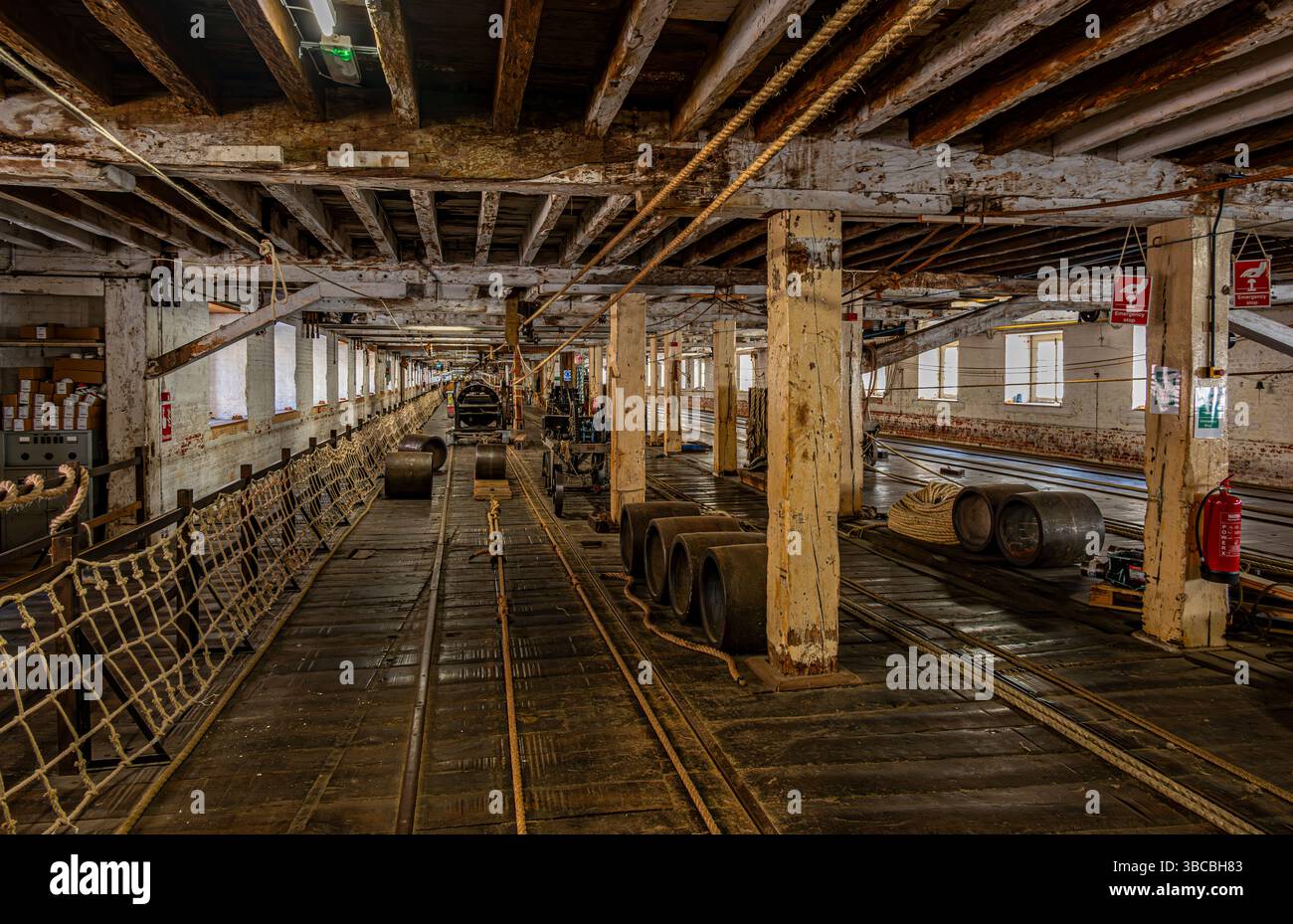 The Ropery of the Historic Chatham Dockyard, where rope has been made ...