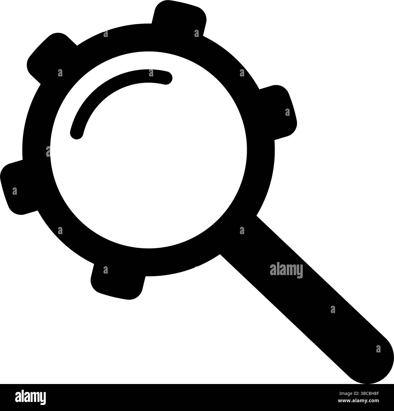Gear search settings icon symbol Stock Vector Image & Art - Alamy