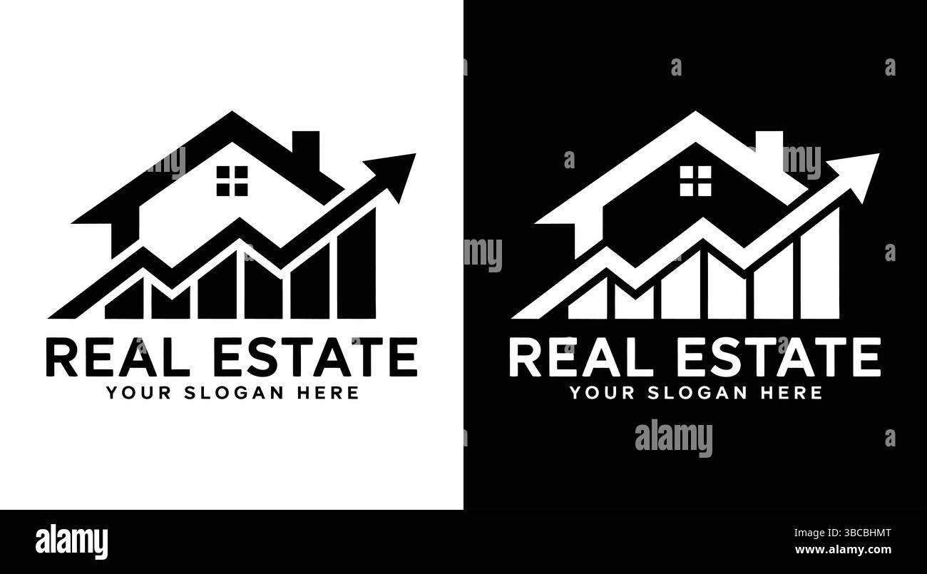 Real estate portfolio logo Black and White Stock Photos & Images - Alamy