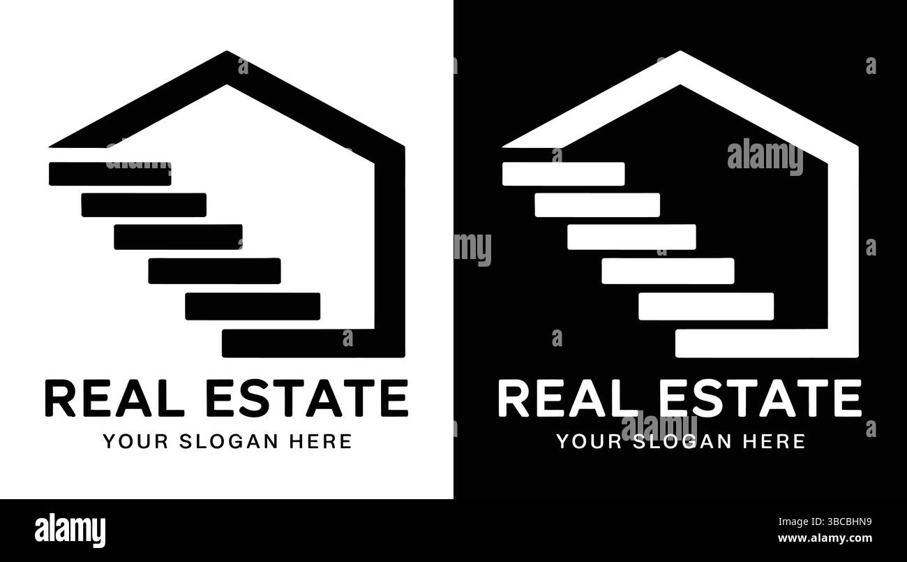 A striking black logo merging a ascending staircase with protective ...