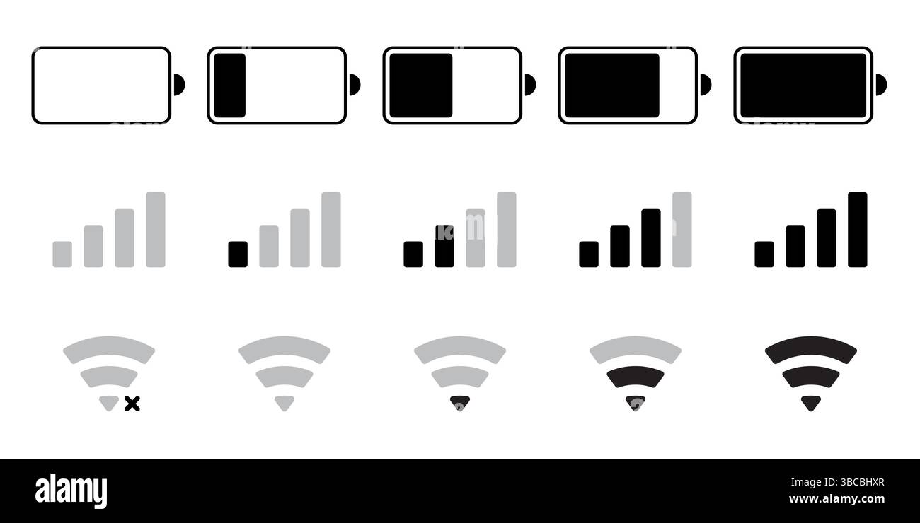 Simple mobile wifi Stock Vector Images - Alamy