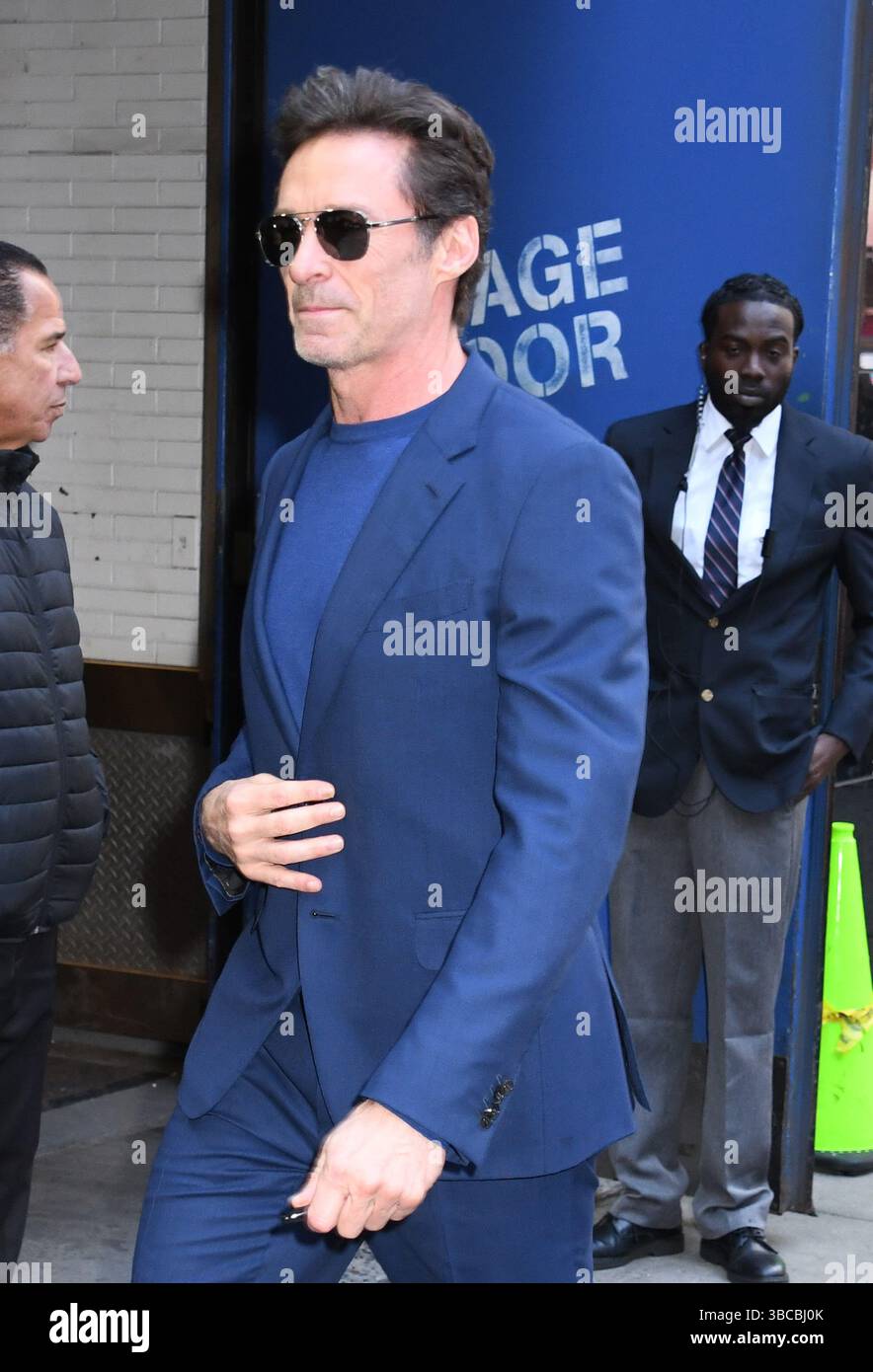 New York, NY, USA. 19th May, 2025. Hugh Jackman seen at Good Morning ...