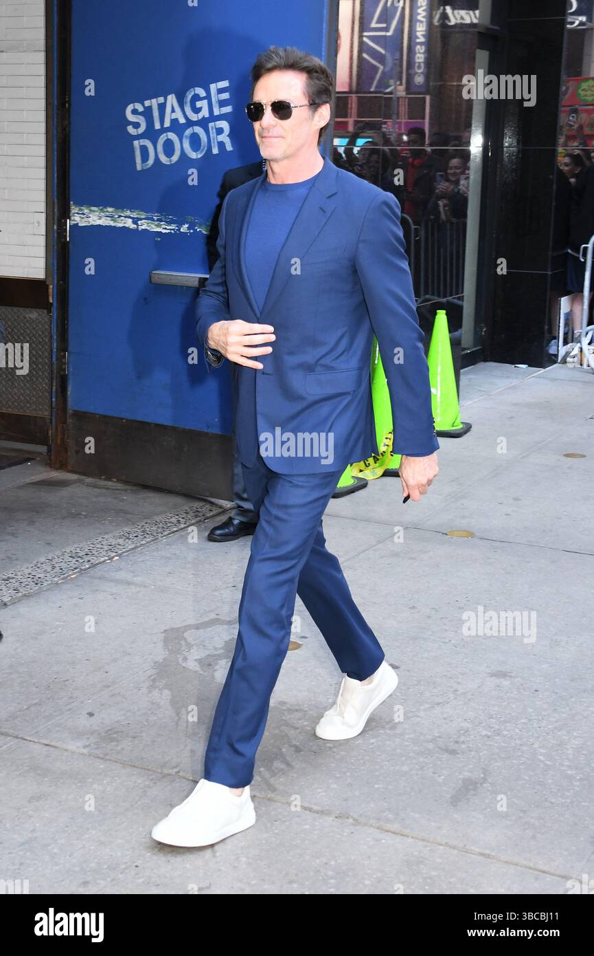 New York, NY, USA. 19th May, 2025. Hugh Jackman seen at Good Morning ...