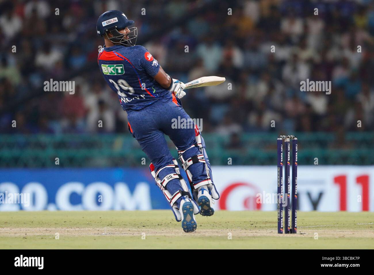 Lucknow Super Giants' Nicholas Pooran bats during the Indian Premier ...