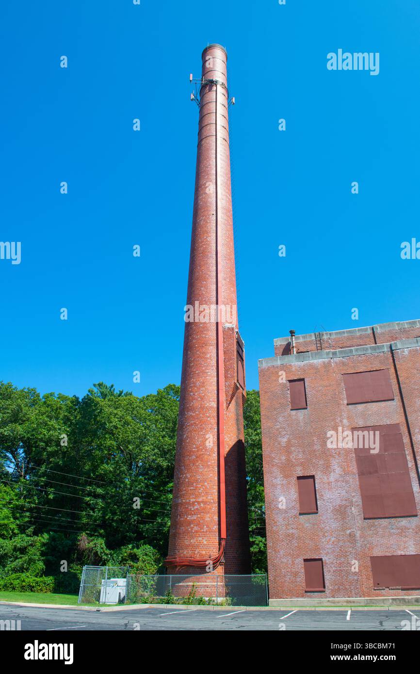 Slatersville Mills building in historic village of Slatersville, town ...