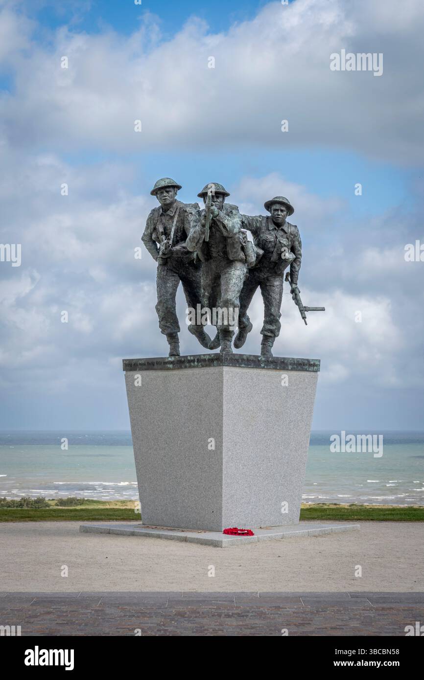 Vers-Sur-Mer, France - 05 16 2025: British Normandy Memorial. Three ...