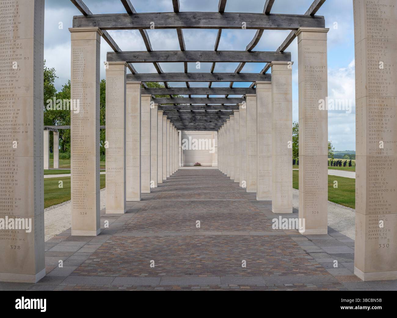 Vers-Sur-Mer, France - 05 16 2025: British Normandy Memorial. Roll of ...