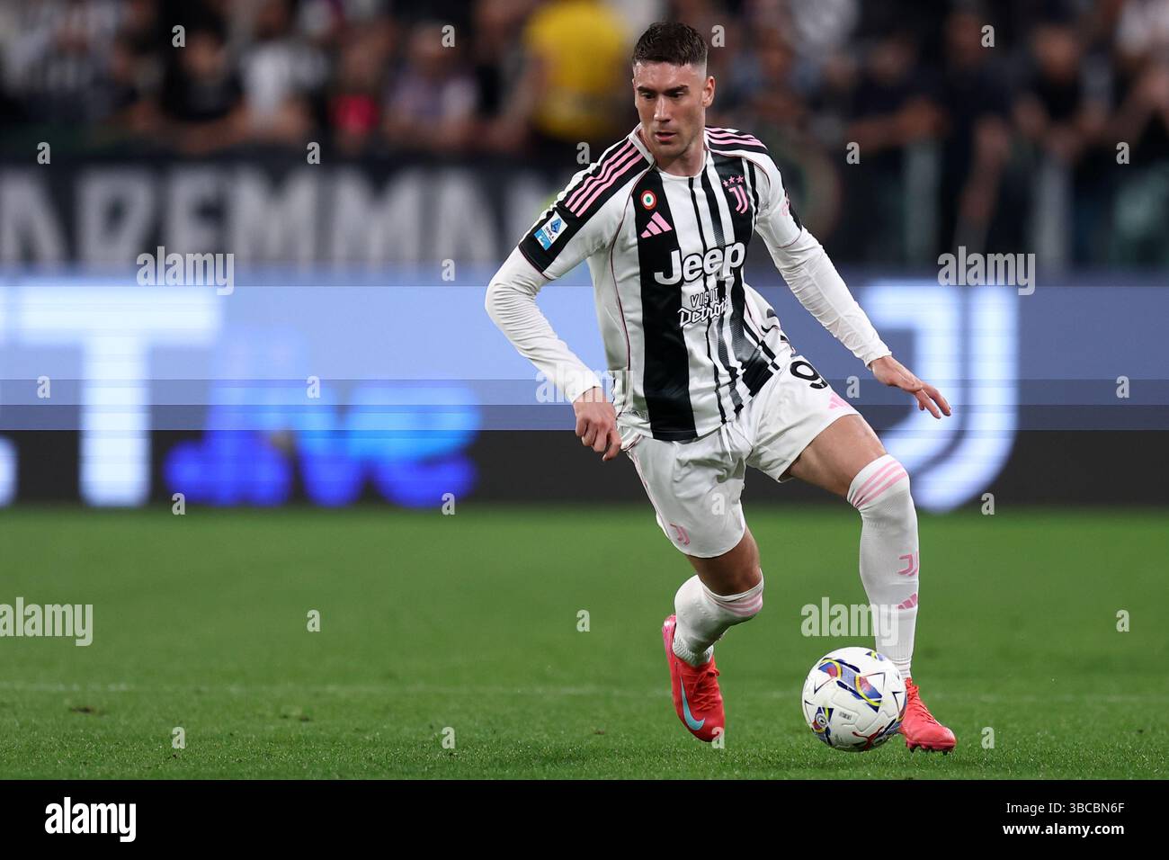 Torino, Italy. 18th May, 2025. Dusan Vlahovic of Juventus Fc in action ...