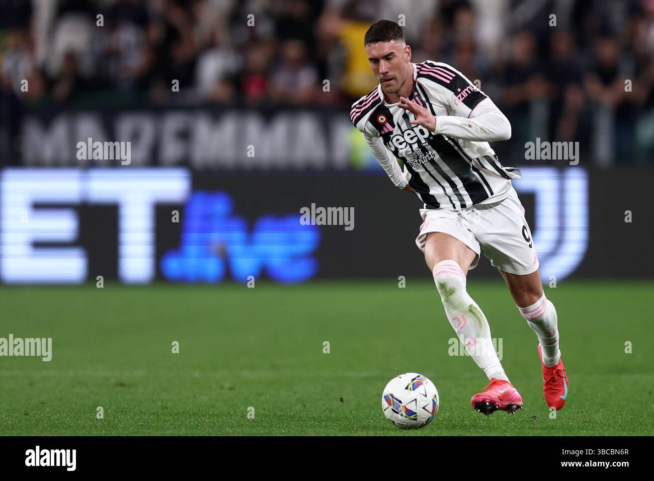Torino, Italy. 18th May, 2025. Dusan Vlahovic of Juventus Fc in action ...
