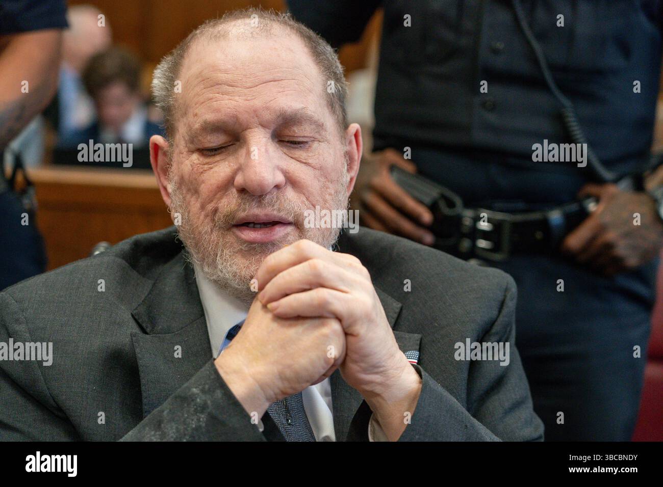 Harvey Weinstein attends his retrial in the Manhattan criminal court in ...