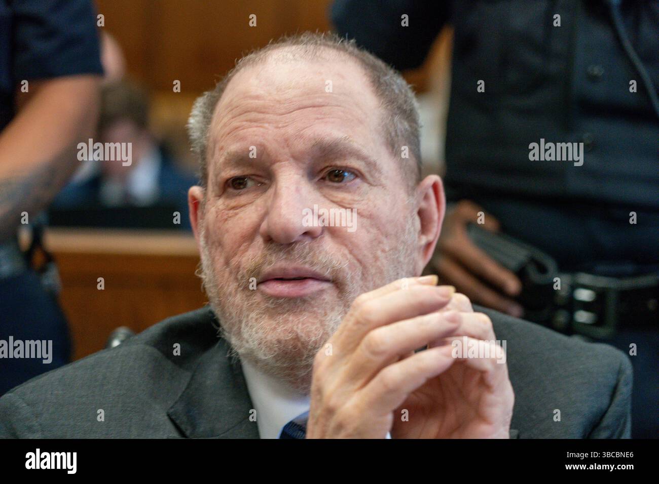 Harvey Weinstein attends his retrial in the Manhattan criminal court in ...