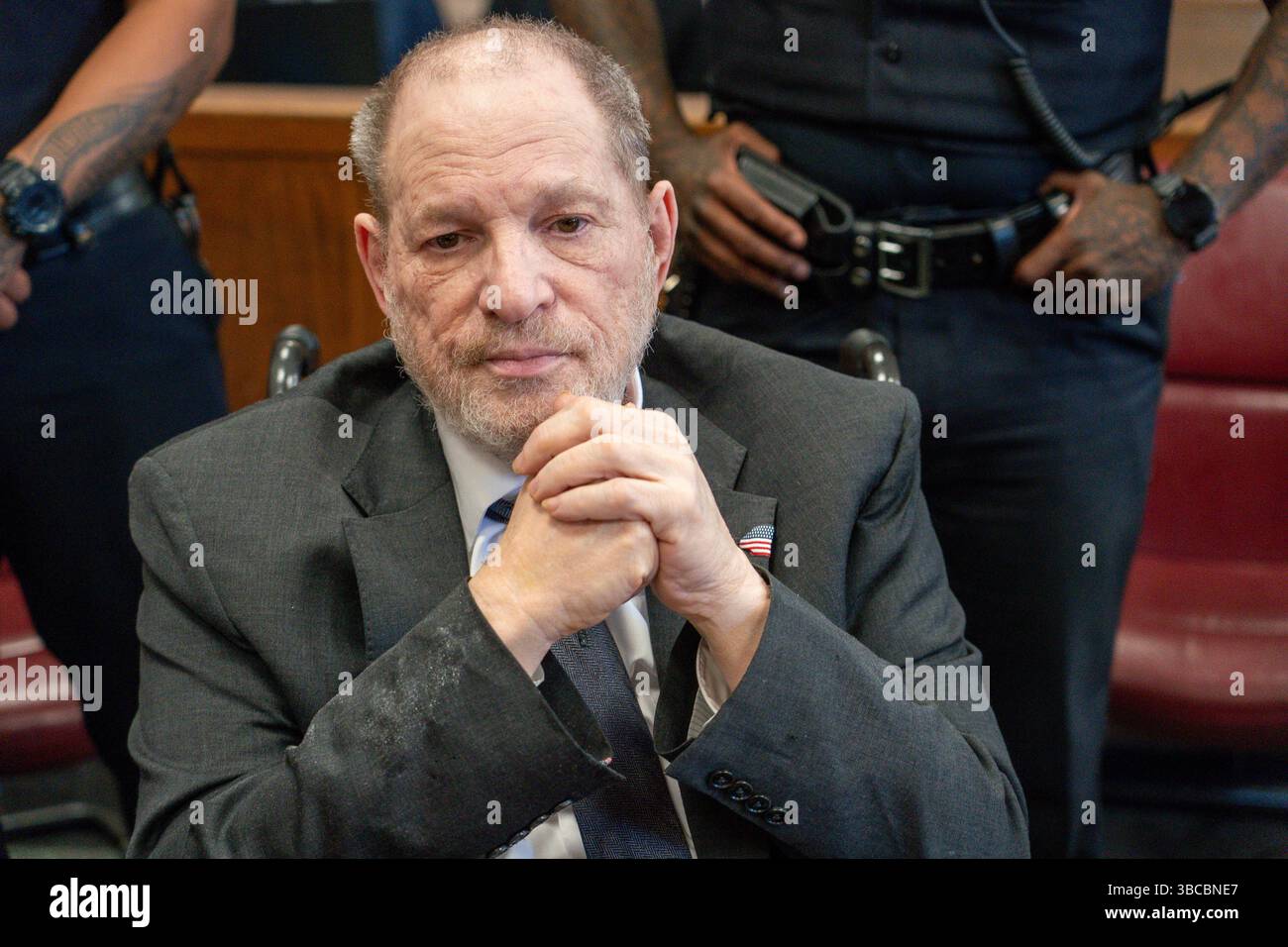 Harvey Weinstein attends his retrial in the Manhattan criminal court in ...