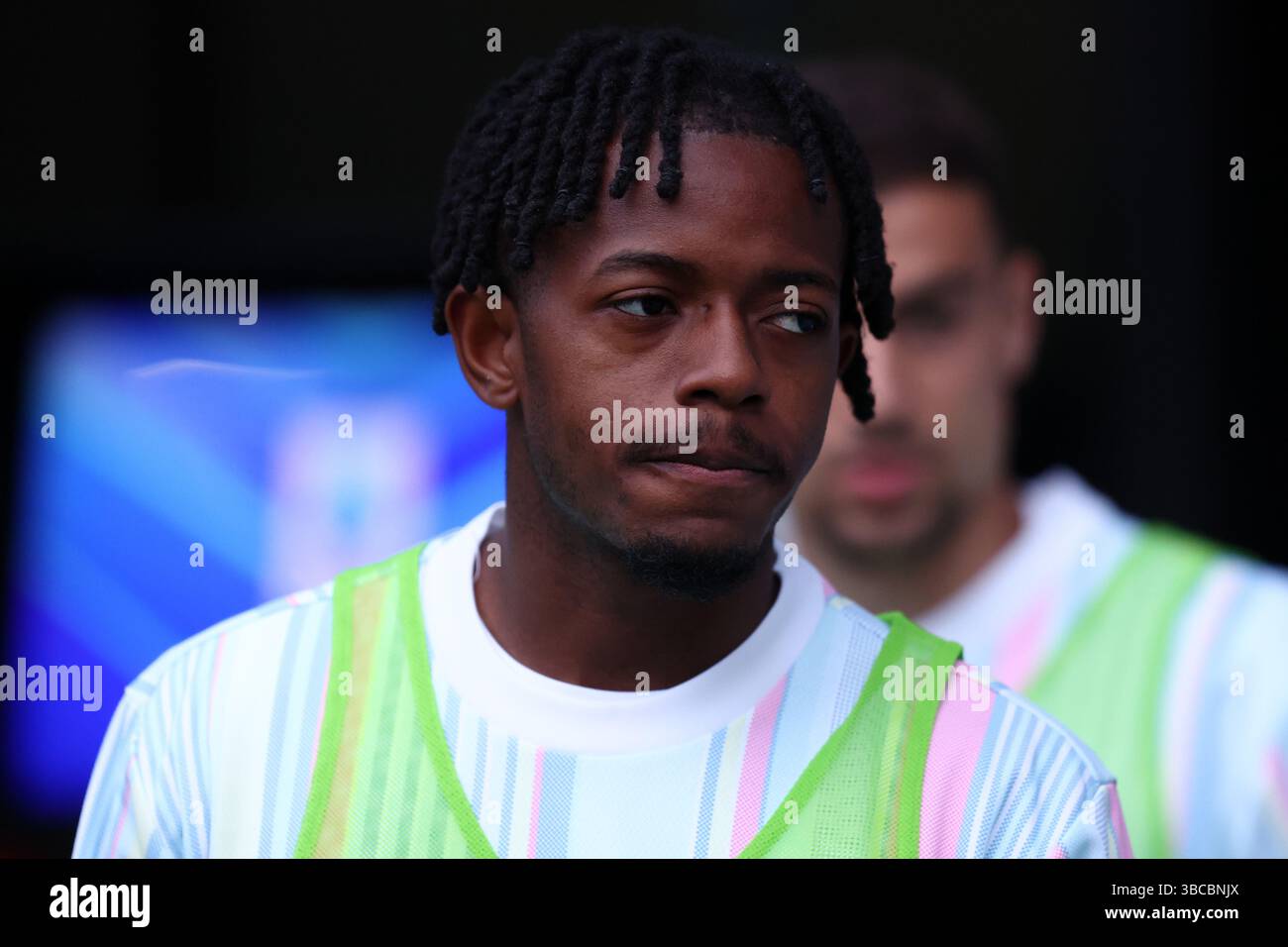 Torino, Italy. 18th May, 2025. Samuel Mbangula of Juventus Fc looks on ...