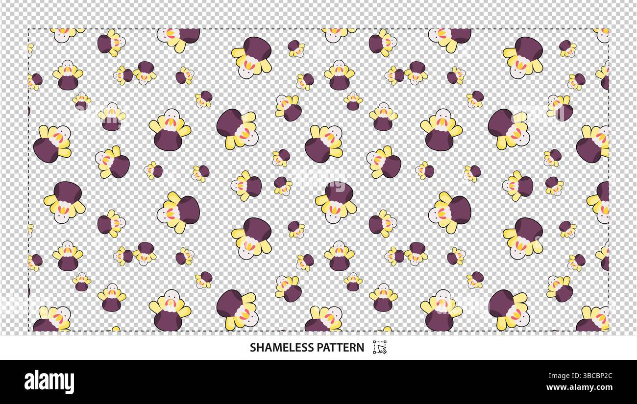 White Popcorn Kernel Seamless Pattern Background Design for Movie or ...