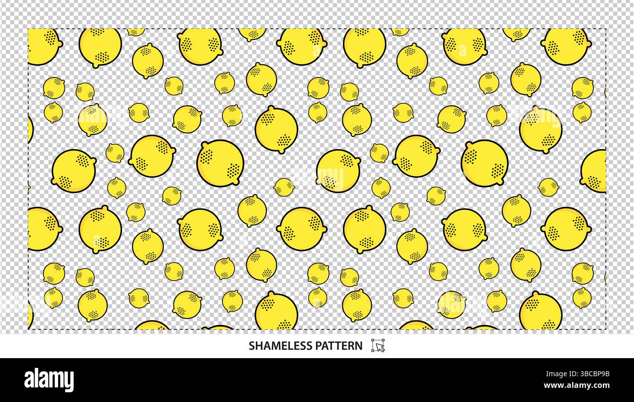 Yellow Lemon Fruit Pattern Seamless Background Design for Fresh Citrus ...